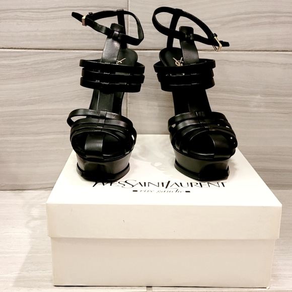 Yves Saint Laurent | Shoes | Ysl Black Caged Tribute | Poshmark
